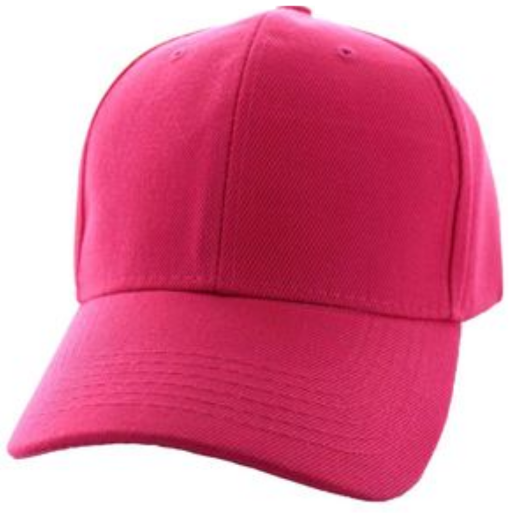 Solid Baseball Cap / Baseball Hat - Strapback - Styllion Apparel