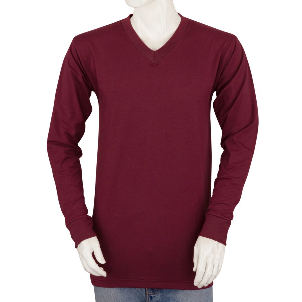 Styllion Big & Tall V Neck Long Sleeve Tee for Men - Heavy Weight ...